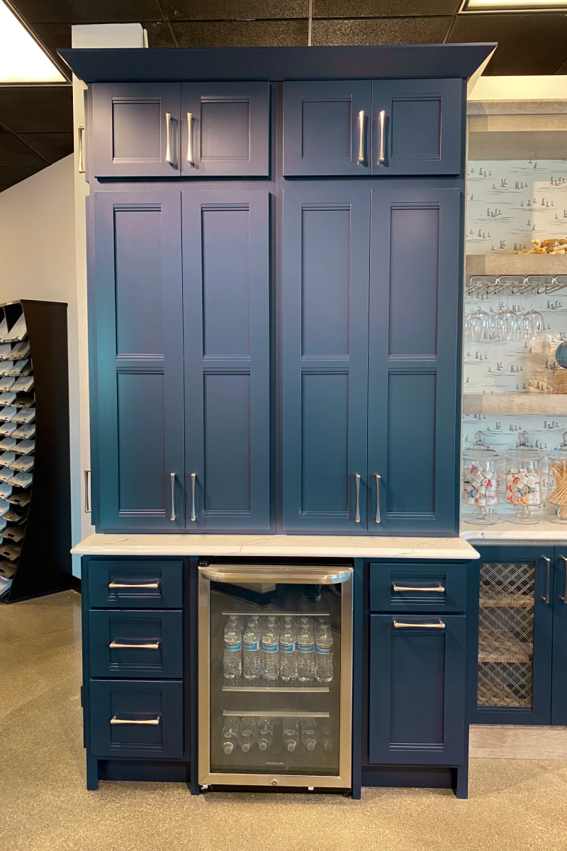 Montana and Naval Coffee Bar Showroom Display - Showplace Design Center