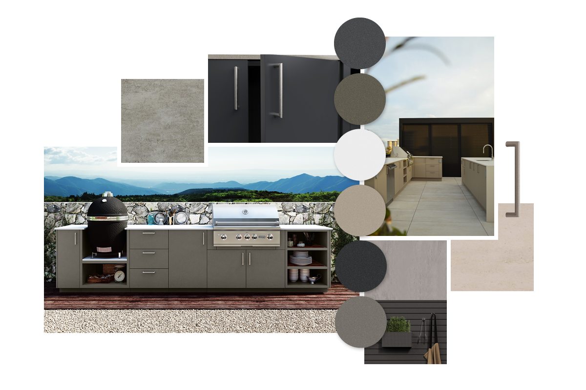 Outdoor Kitchen Cabinets For Urban Bonfire Outdoor Kitchen